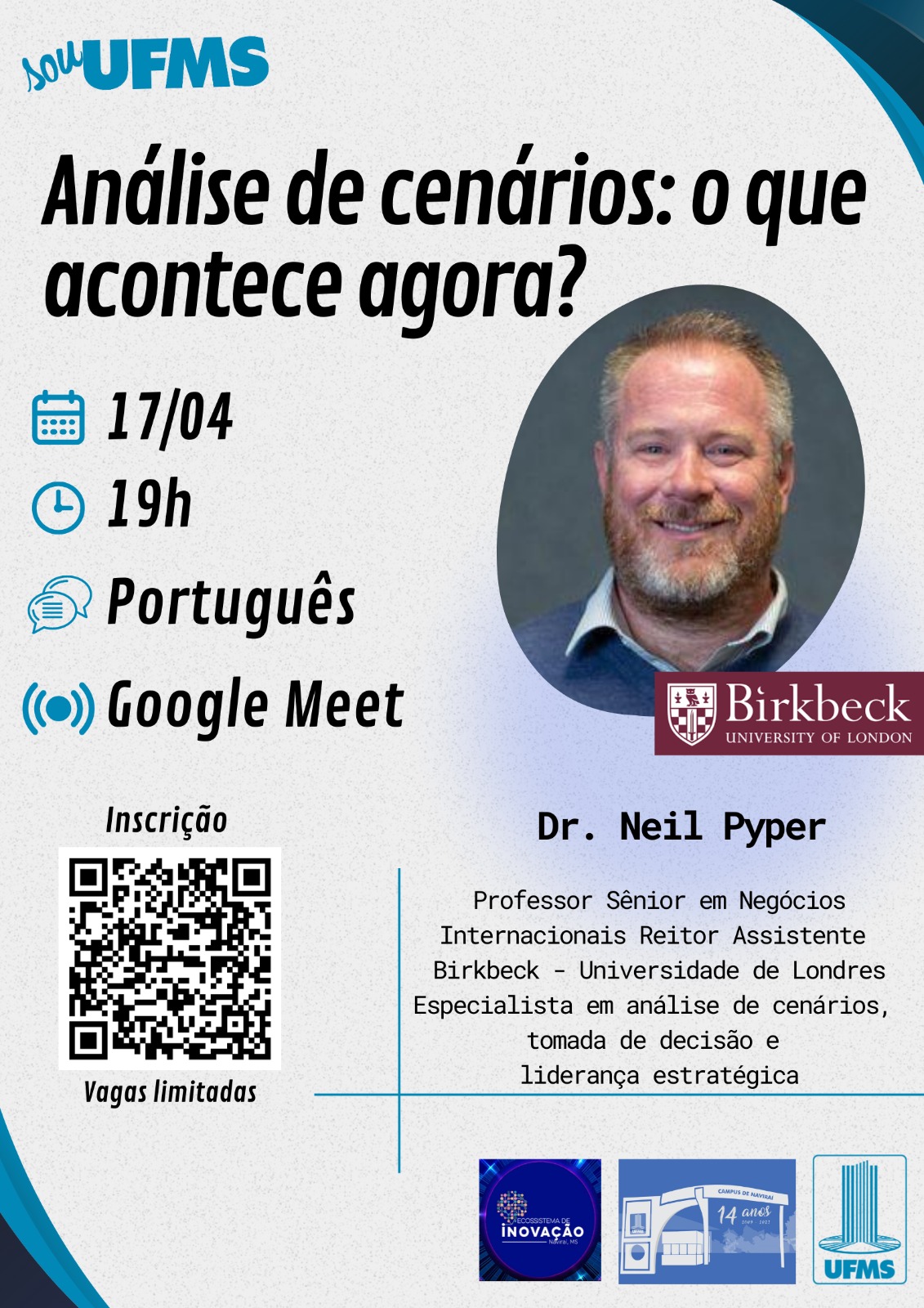 » Inscrições para a comunidade externa participar da palestra do Prof ...